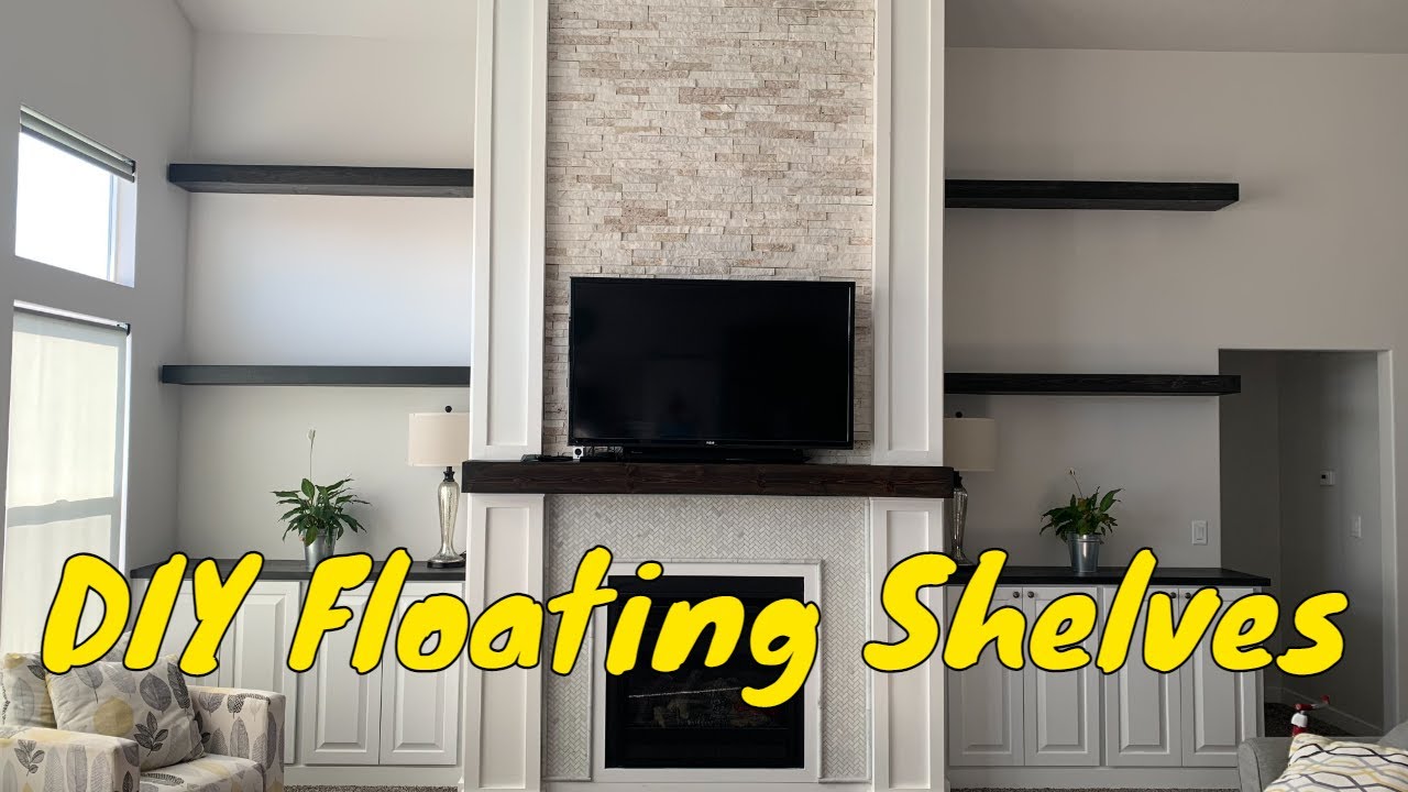 Floating Shelves - DIY - No Brackets - Made from Cheap Pine