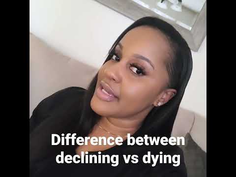 Difference between declining and dying at the end of life.? #hospice #palliativecare #endoflife
