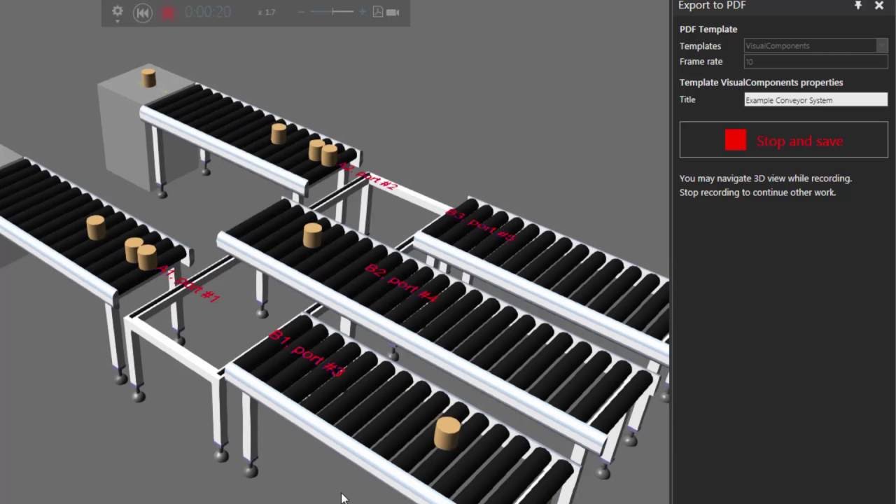 Record a Simulation as a 3D PDF