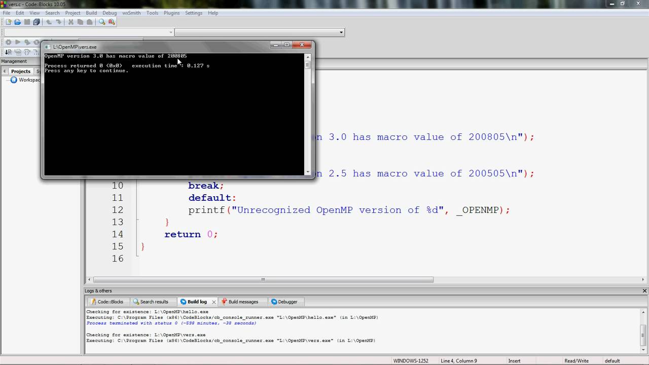 Parallel Programming Club : Enabling OpenMP in Windows using Code::Blocks