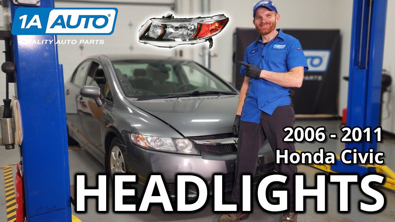How to Replace Headlights 2006-2011 Honda Civic