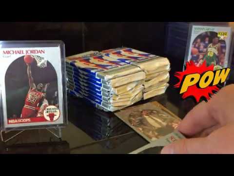 1990-91 NBA Hoops Basketball Cards Box Opening!! Search for Menendez bros!!! Jordan? Kemp? PSA 10?