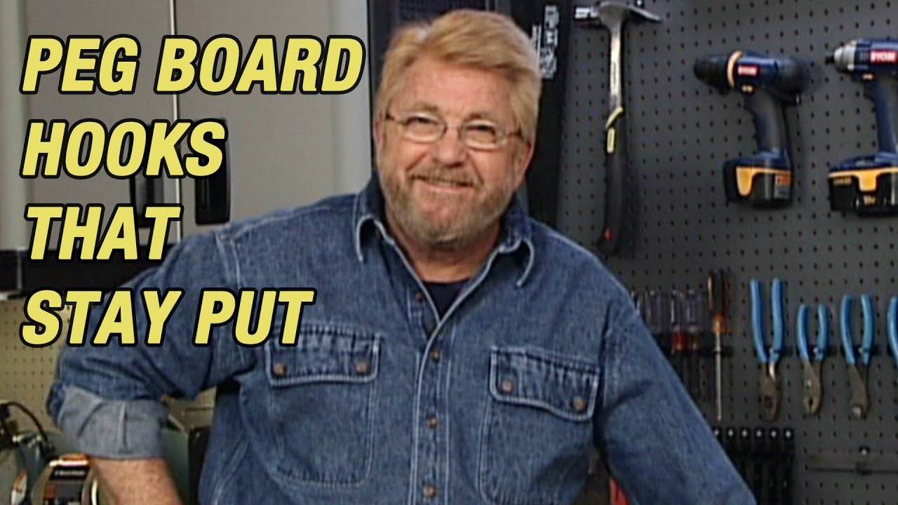 Peg Board Hooks that Stay Put
