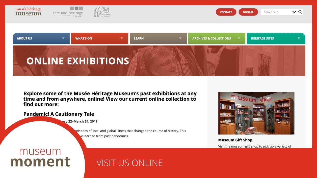 Museum Moment: Visit us Online