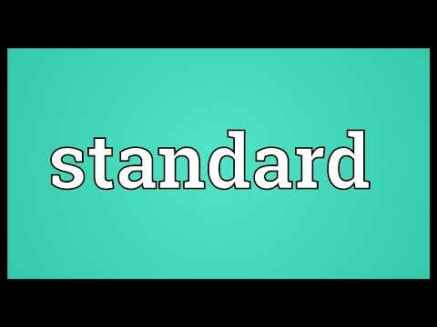 Standard Meaning