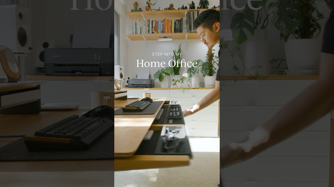 Take a tour of my updated desk setup and home office. #desksetup #homeoffice