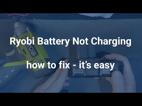 Ryobi Battery Not Charging - super easy fix - dead ryobi battery repair