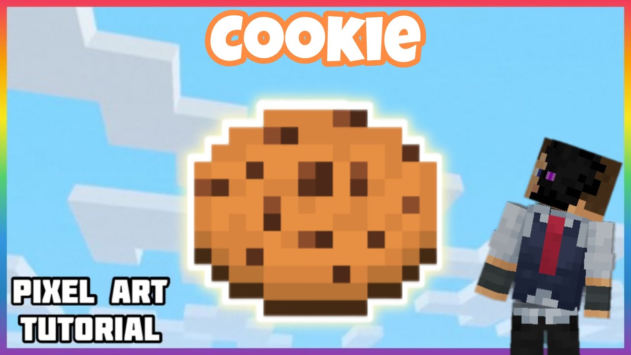Cookie Pixel Art Tutorial • Minecraft