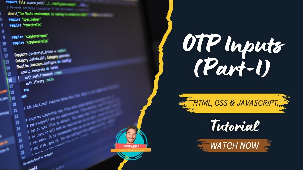 JavaScript Tutorials - Easy OTP Input Tutorial