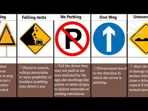 Road signs and their meaning