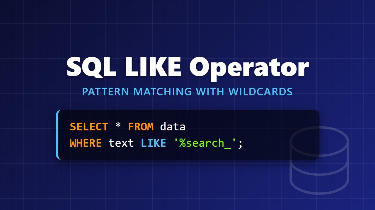 SQL LIKE Operator Explained: Pattern Matching for Beginners!