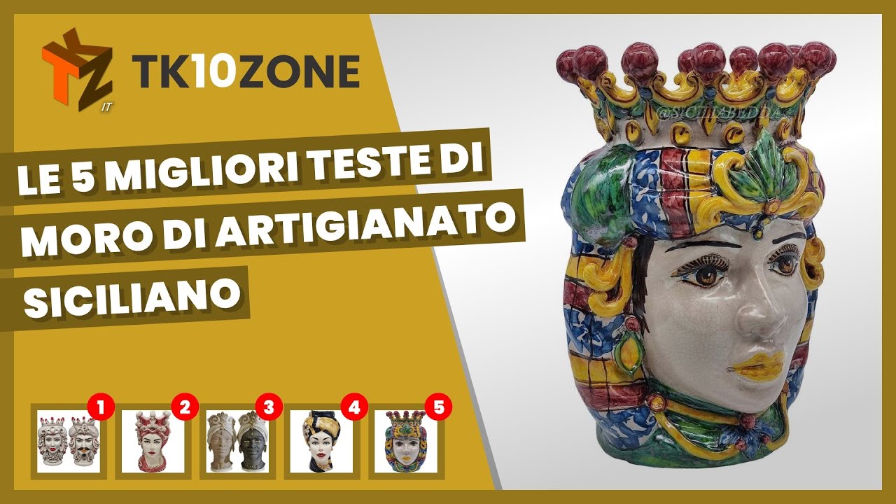 Le 5 migliori teste di moro di artigianato siciliano