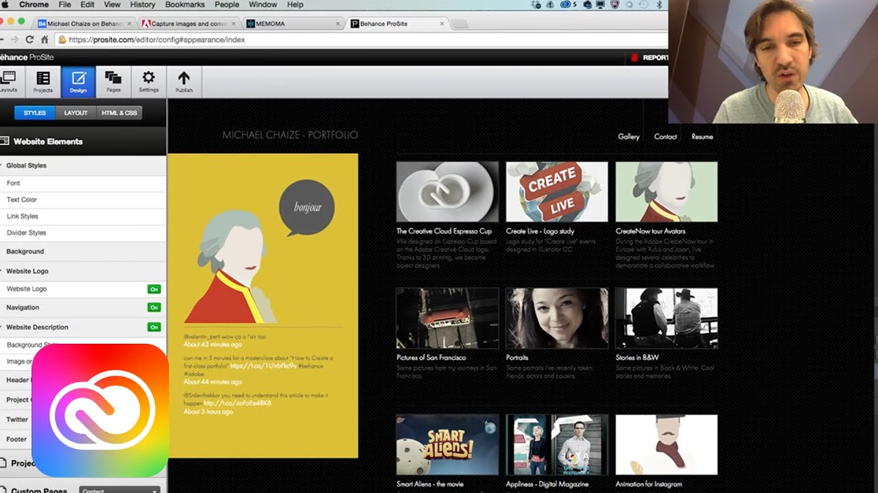 Learn how to build a first-class online portfolio using Behance | Adobe Creative Cloud