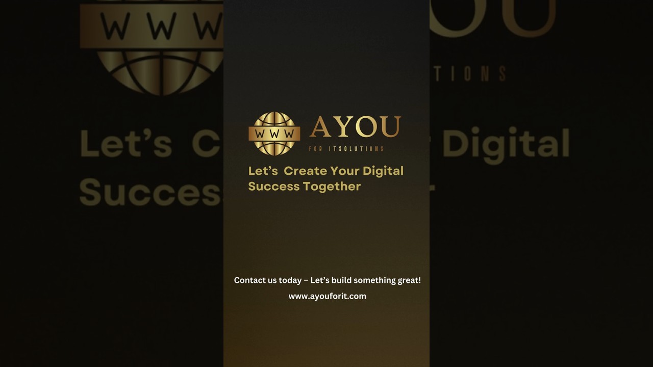 AYOU For ITSolutions – Web Development, Mobile Apps, ERP & IT Support