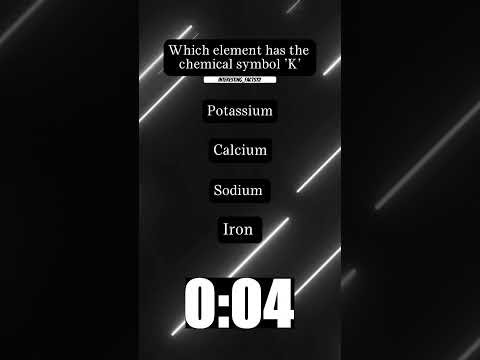 Which element has the chemical symbol ‘K’ ? #viral #fypシ #foryou
