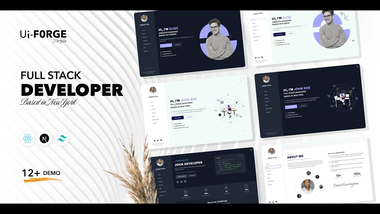 Developer Portfolio Template (React + Next.js) | Clean, Fast & Premium Design