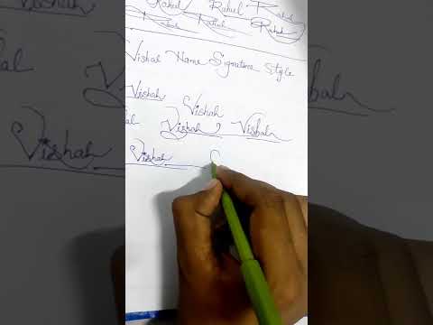 Vishal Name Signature Style Practice Video || Signature Creative Styles For Name Vishal