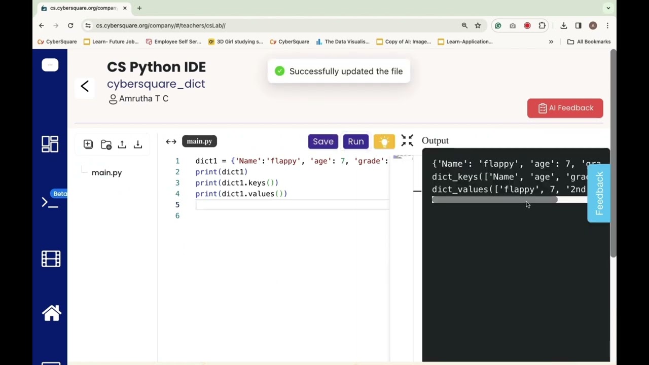 Exploring Dictionaries in Python (Grade 8)
