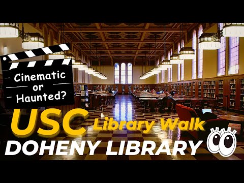 Doheny Memorial Library, the USC landmark: LA Times Reference Room📚 & Cinematic Arts