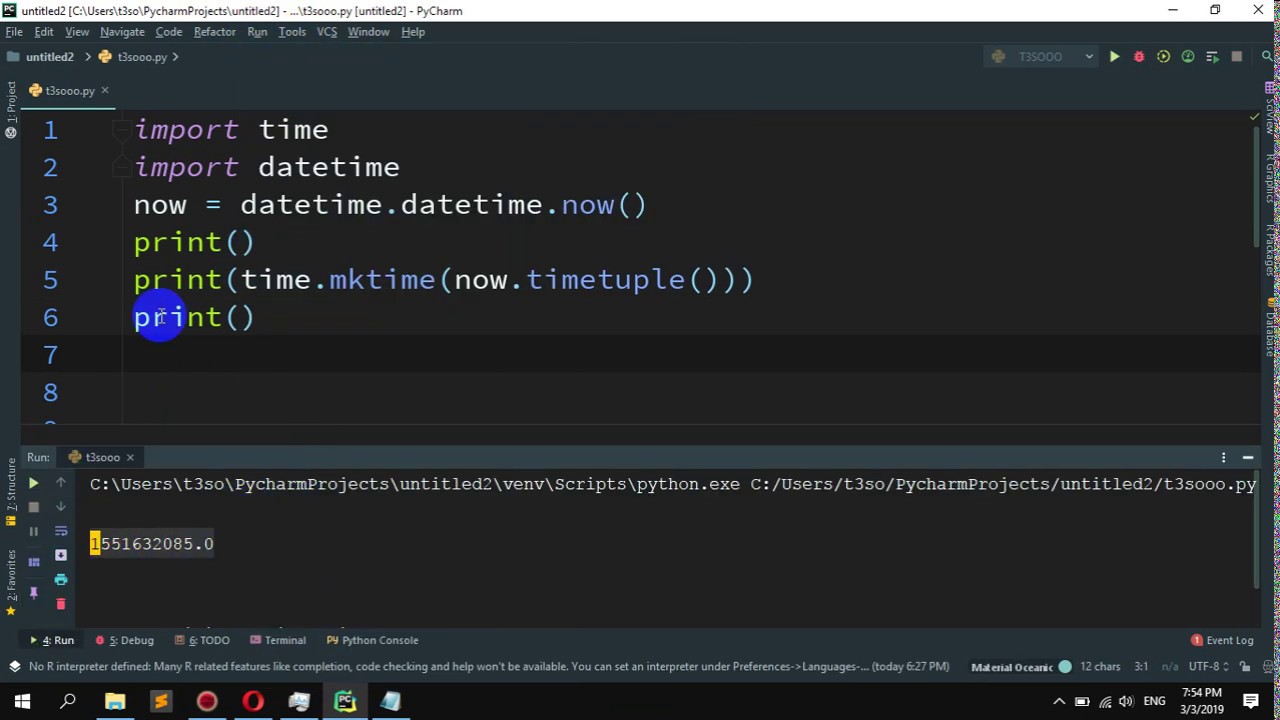 How to convert a date to the timestamp in Python