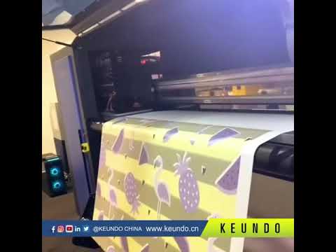 KEUNDO坤度 SQ-2208S equipped with 8pcs S3200 heads,installed & test printing at Mexico ! www.keundo.cn