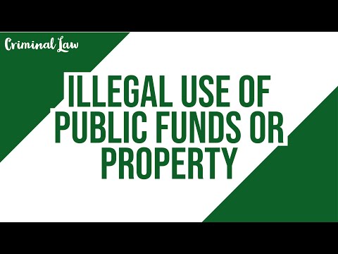 [Article 220] Illegal use of public funds or property / Technical Malversation: Criminal Law Discuss