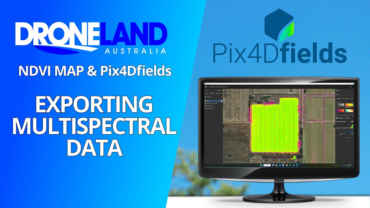 NDVI Map & Pix4Dfields - Exporting Multispectral Data