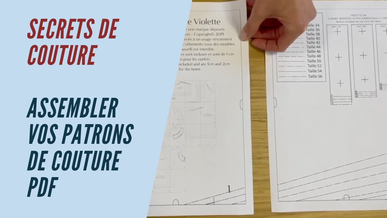 Assemble your Maison Fauve PDF patterns