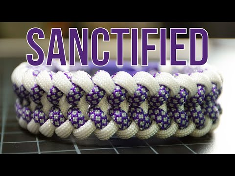 Wide Paracord Bracelet—Sanctified Weave