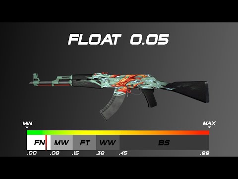 CSGO AK-47 | Aquamarine Revenge - Skin wear/float