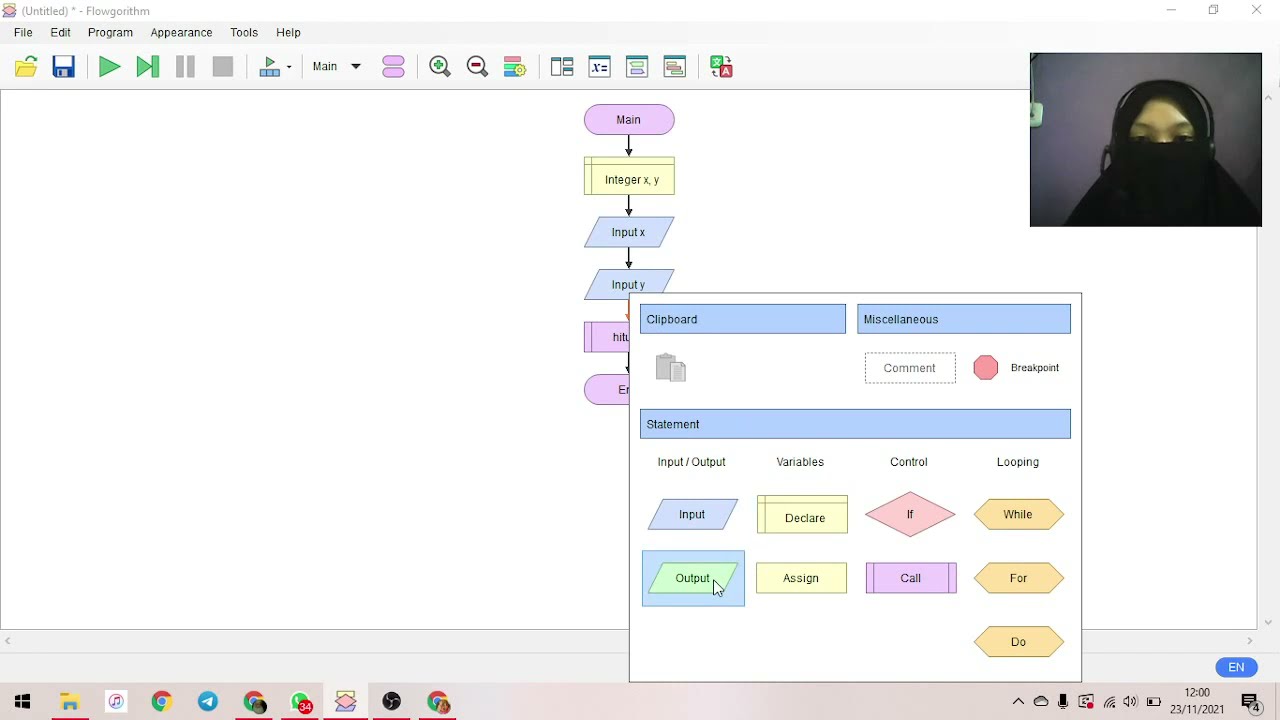 Prosedur dan Function menggunakan Flowgorithm