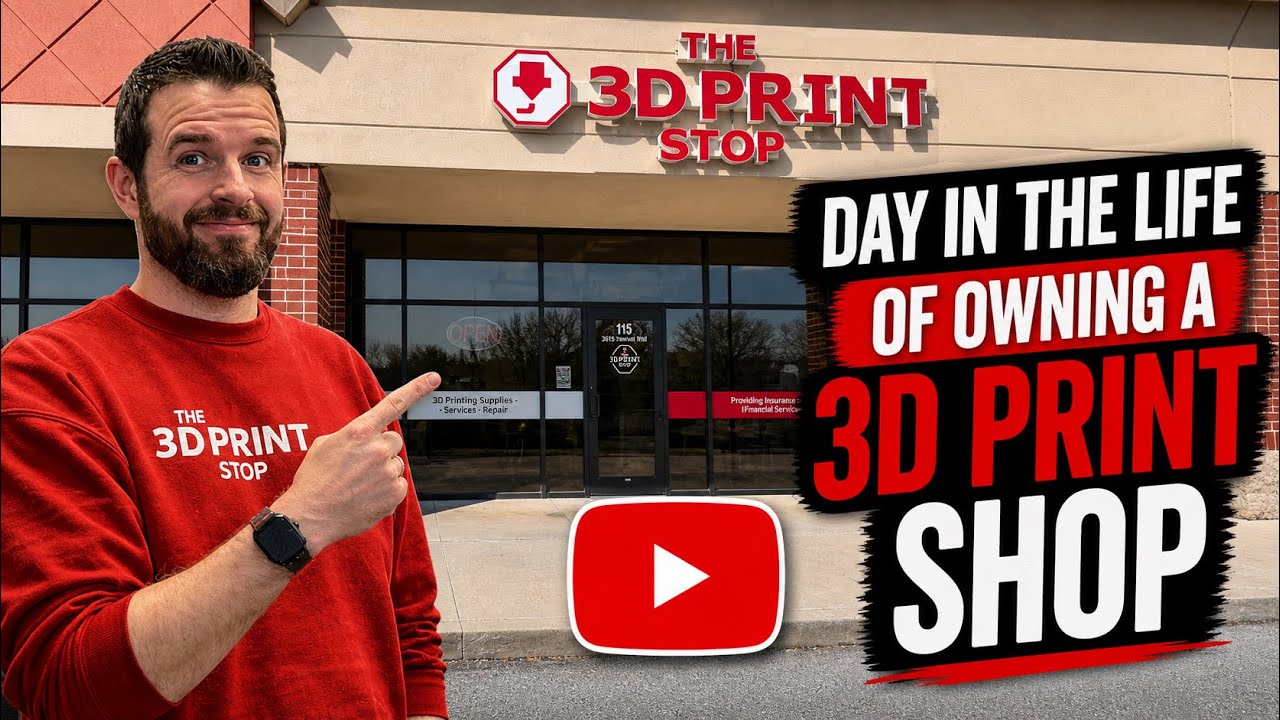 Day in The Life Of Owning a 3D Print Shop (Brick and Mortar) Filmed Monday 4/27/2026