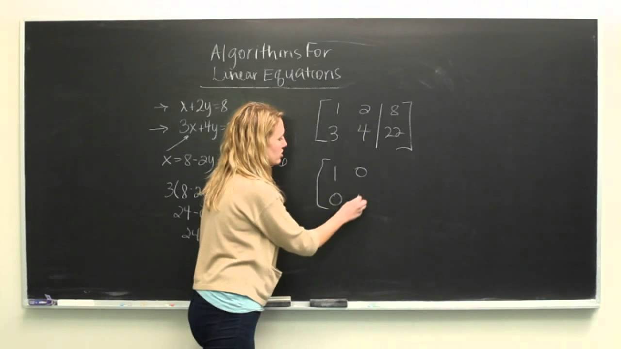 Algorithms for Linear Equations