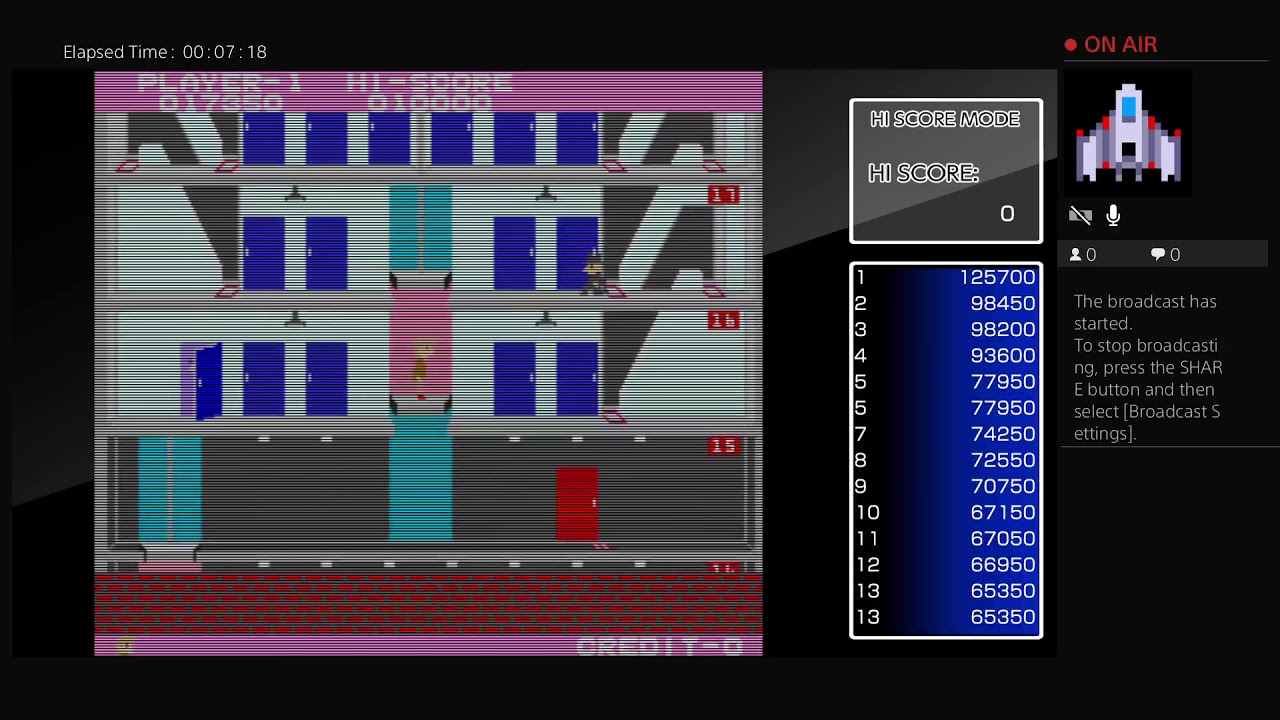 Arcade Archives Elevator Action High Score Mode 1cc