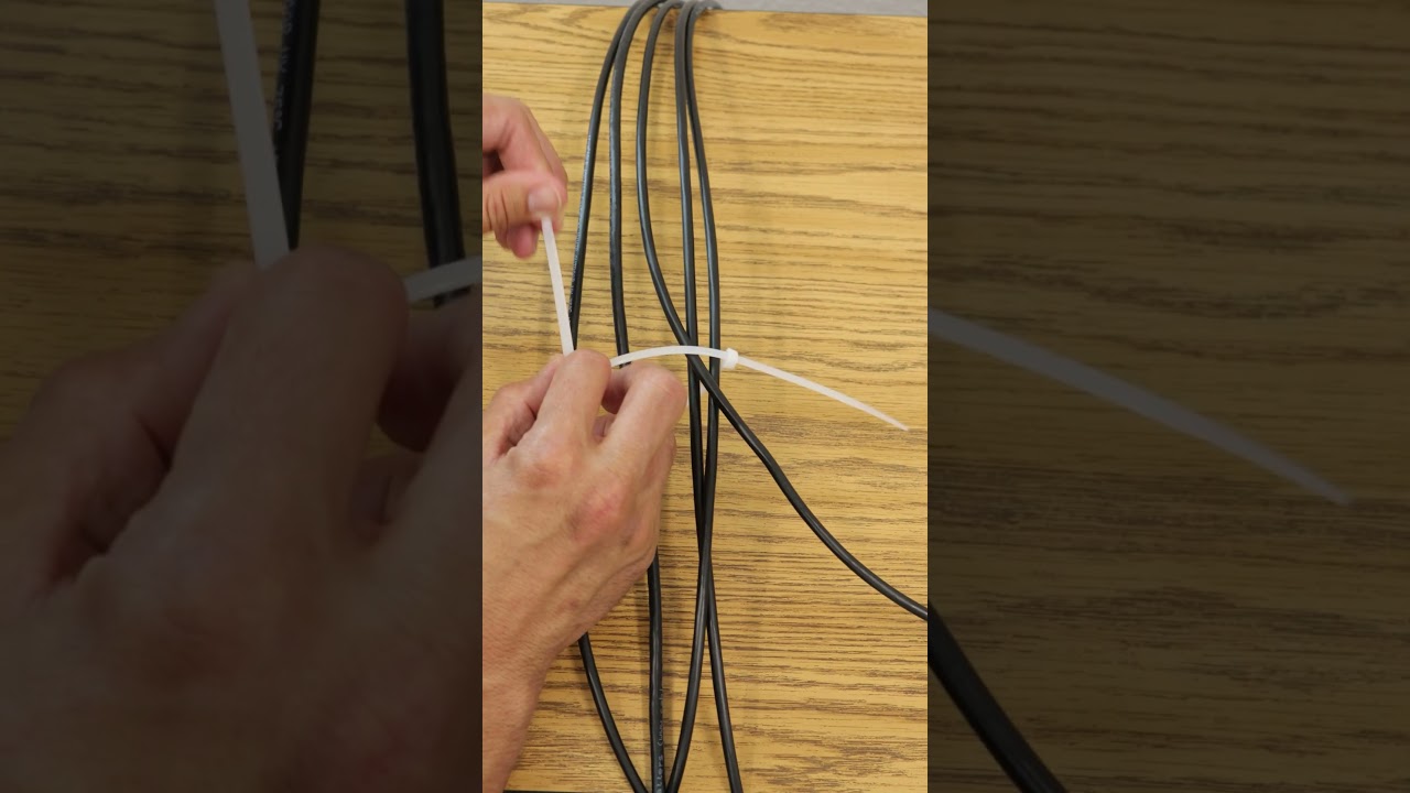 This Zip Tie Trick Keeps Cables Super Organized!