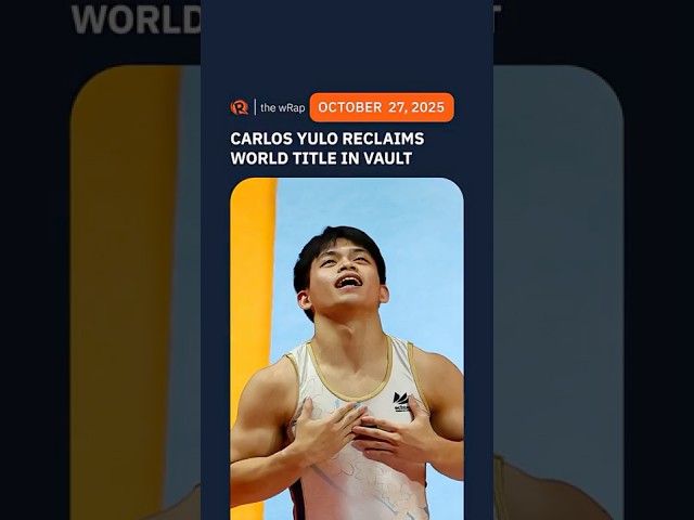 Golden again: Carlos Yulo reclaims world title in vault