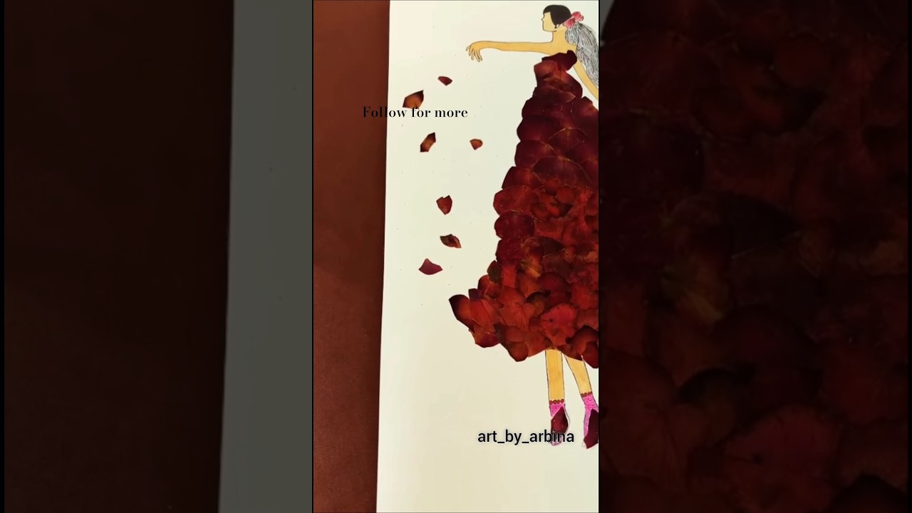 Nature's artistry, redefined,real flower art #flowergownart #flowers #roses #artwork #dontcopyright