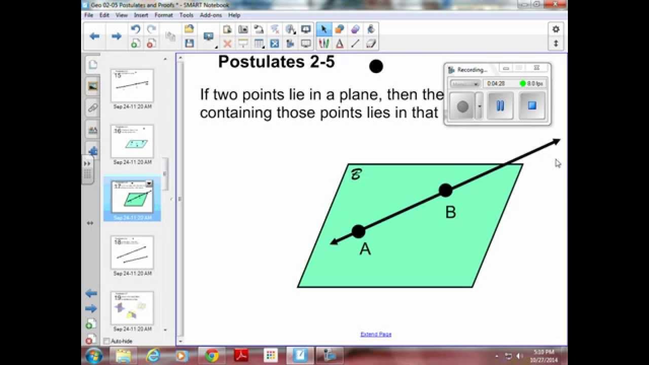 Basic postulates 2-1 to 2-7