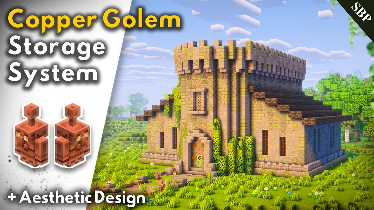 Copper Golem Storage System | Survival Build Path #6 [Java & Bedrock] 1 ...