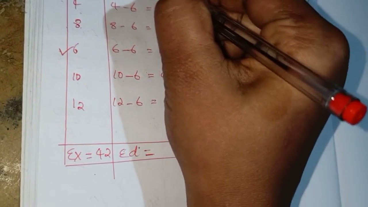 standard deviation problem Workout -descriptive statistics