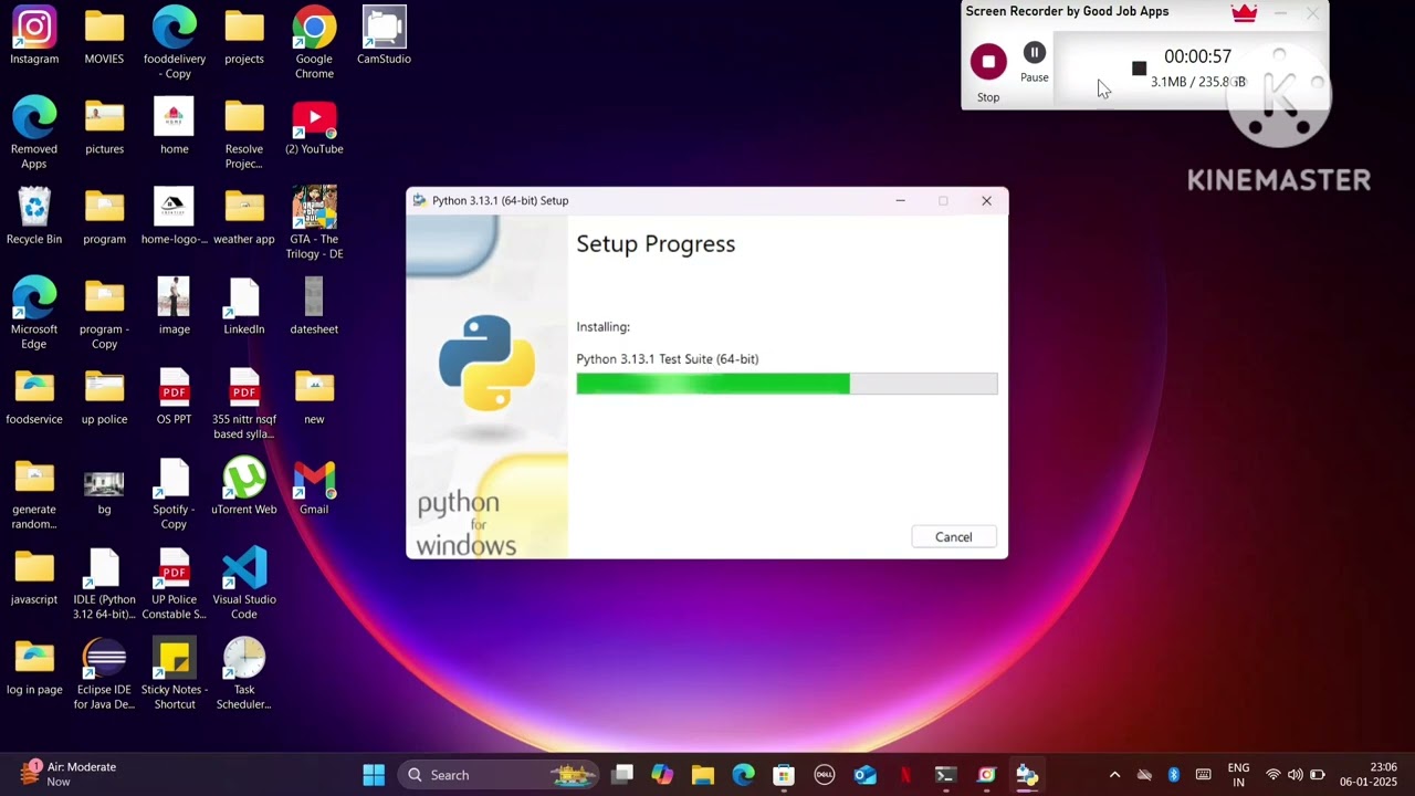 INSTALL PYTHON IN 1 MINUTE #python #pythoninstallation