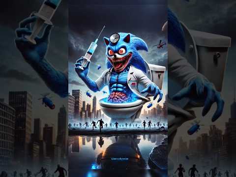 doctor skibidi toilet sonic zombie psychopath #sonic #skibiditoilet #injection #hospital #shorts