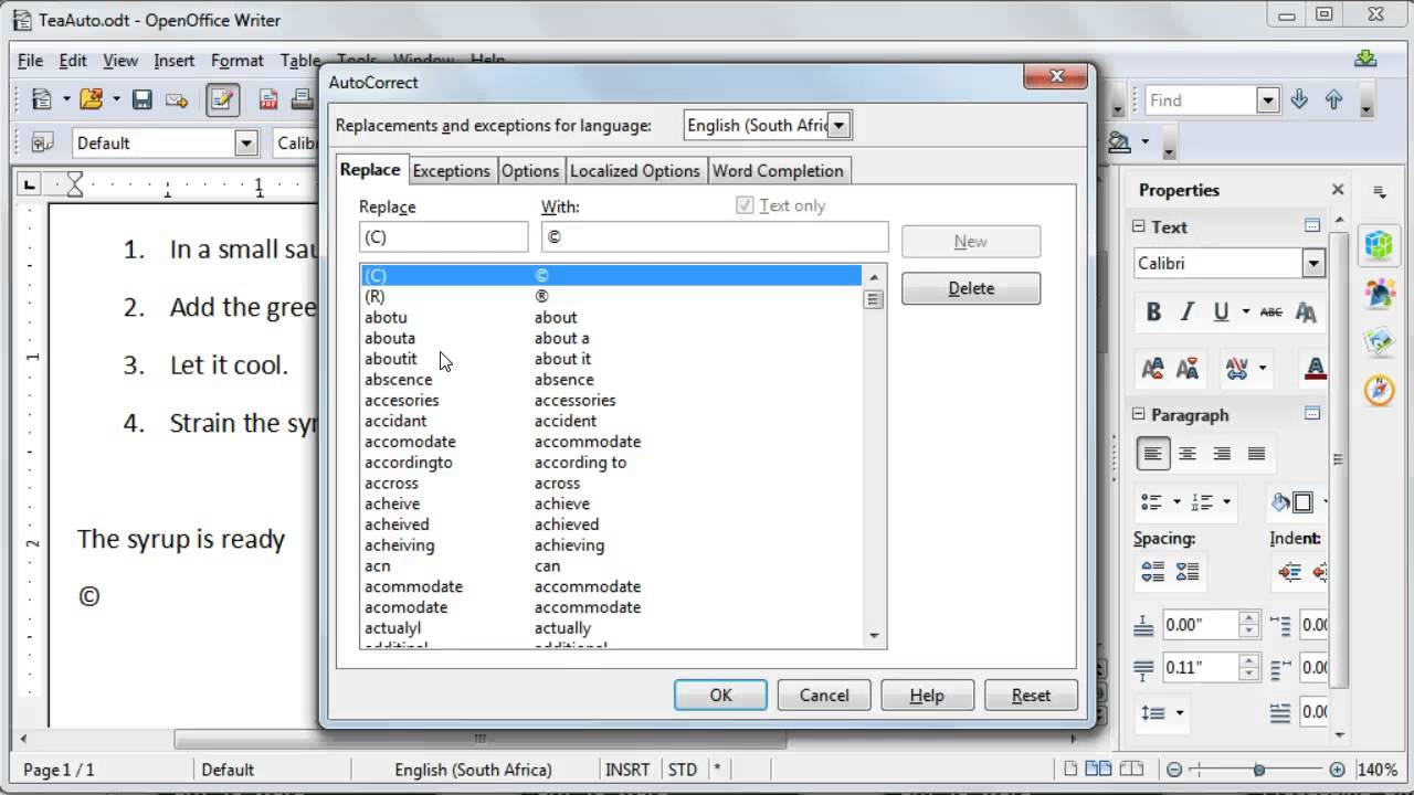 CAT 10 Word Processing - 12 Autocorrect and Basic Typography