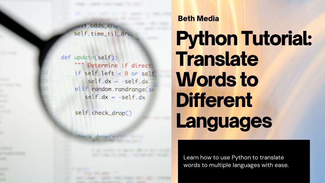 Python Language Translator Tutorial | Translate Text Easily | Python Project for Beginners