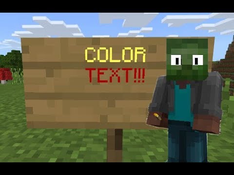 How to color text in minecraft