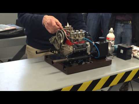 This 1:3 scale running Porsche engine is incredible