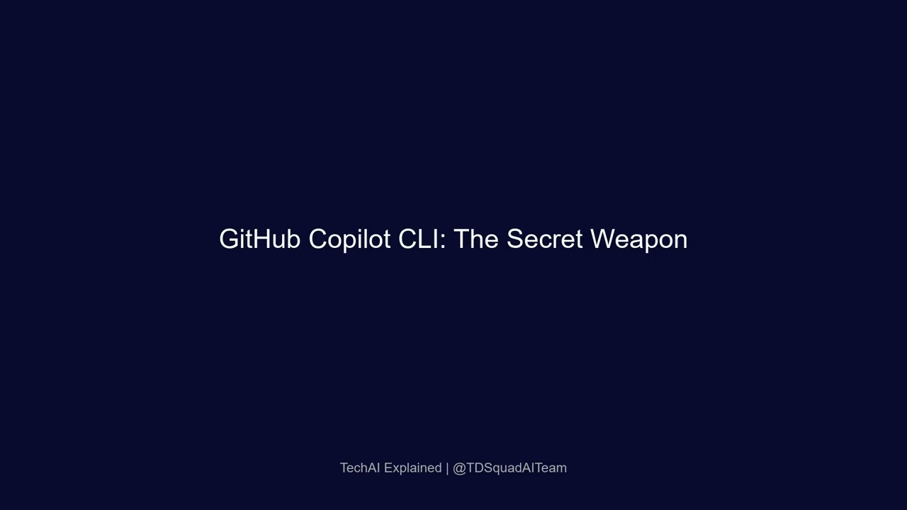 GitHub Copilot CLI - The Secret Weapon You're Not Using