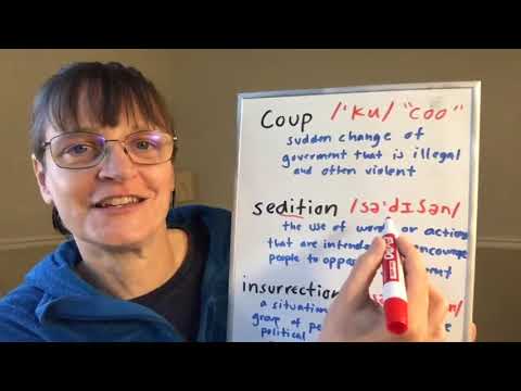 How to Pronounce Coup, Insurrection and Sedition (Meaning of Coup vs. Insurrection vs. Sedition)