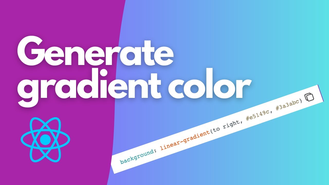 Learn React by Building a Gradient Generator App