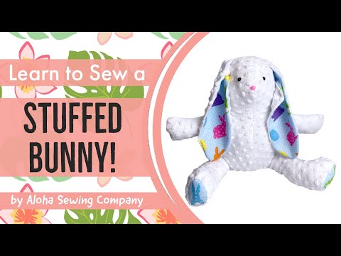 🐰 How to Sew a Bunny Rabbit Plush Stuffed Animal for Beginners! Pattern included. Easter Project
